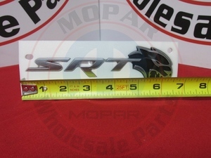 DODGE CHARGER HELLCAT Black & Silver SRT Decklid Nameplate Emblem NEW OEM MOPAR | Mopar ...