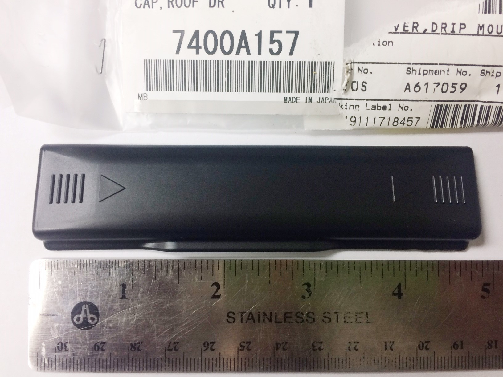 2010-2024 Mitsubishi Drip Molding Cover, driver's side, left 7400A157 ...