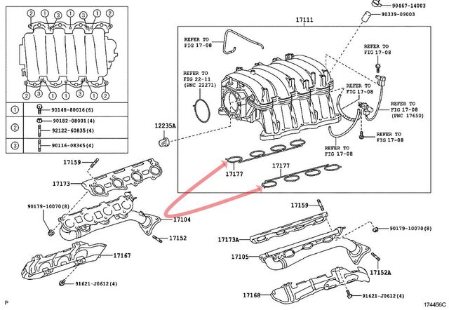 Genuine Toyota 4Runner Land Cruiser Sequoia Tundra 4.7L V8 Intake ...