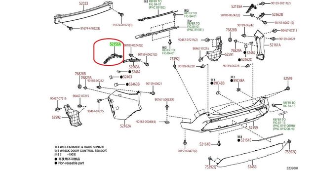 Genuine Toyota Rav4 Rear Bumper Left Support 52156-0R070 | Frontier Toyota