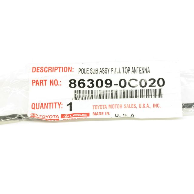 86309-0C020 - Radio Antenna Mast - 1997-2019 Toyota | Nucar Toyota Parts