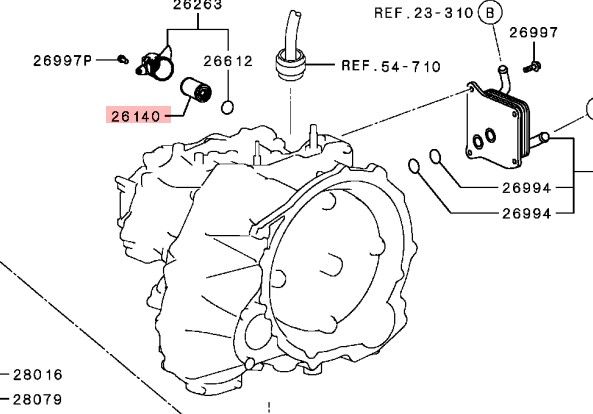 2014-2024 Mitsubishi Transmission Oil Filter 2921A007 | MitsubishiParts.com