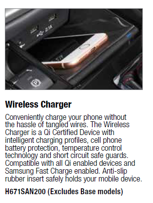 2020-2025 Subaru Wireless Charger H671SAN202 | SubaruPartsForYou.com