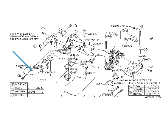 Duct Ay Air Intake 14459AA510 | Subaru Parts For You