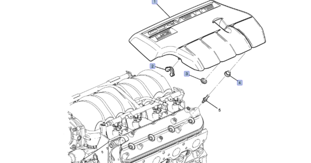 OEM GM Intake Manifold Cover For 2008-2013 Chevrolet Corvette - Part No ...