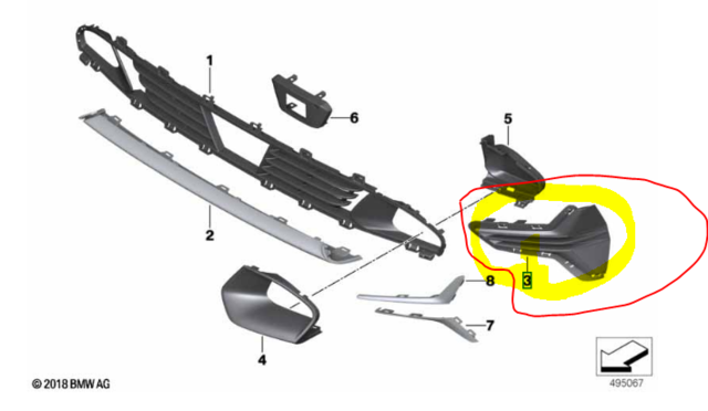 51-11-7-464-205 - 2019-2022 BMW - Trim Bezel | BMWPartsHub