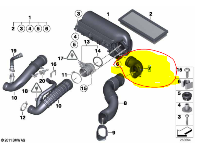 13-71-2-753-082 - Engine Air Intake Hose | BMWPartsHub