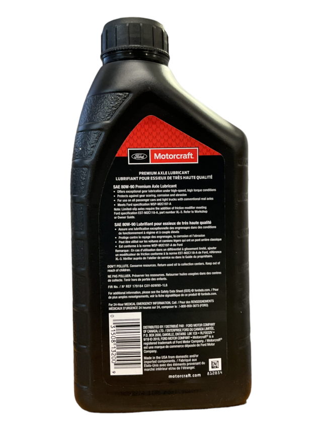 CXY-80W90-1L6 - SAE 80W-90 Rear Axle Lubricant The Truck Lot - Ford Parts