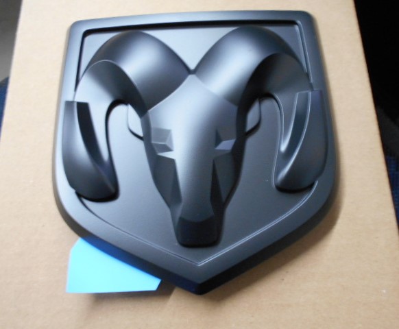 2013-2024 Ram 2014-18 Dodge Ram Tailgate Matte Black Ram Head Emblem ...