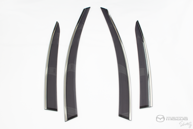BDGH-V3-700 - 2019-2023 Mazda3 Sedan Side Window Deflectors (Set of 4 ...