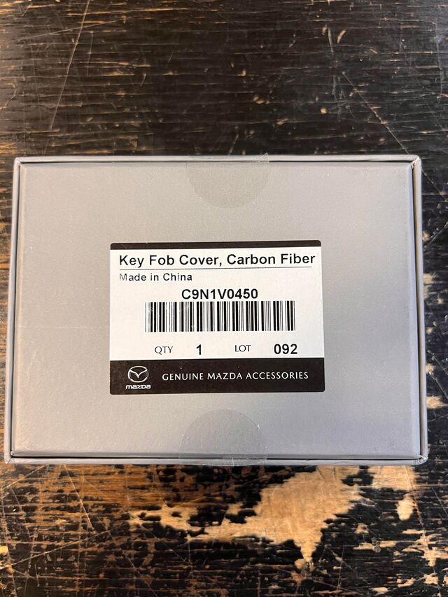 Mazda Key Fob Cover, Carbon Fiber Look | Mazda Swag