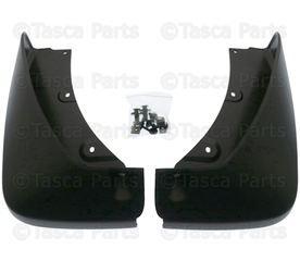 2022-2025 Nissan Pathfinder Splash Guards - Rear Set (2-Piece) Black ...