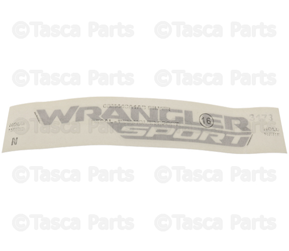 2018-2021 Jeep Wrangler Front Fender Decal 6BM44CA1AB | TascaParts.com