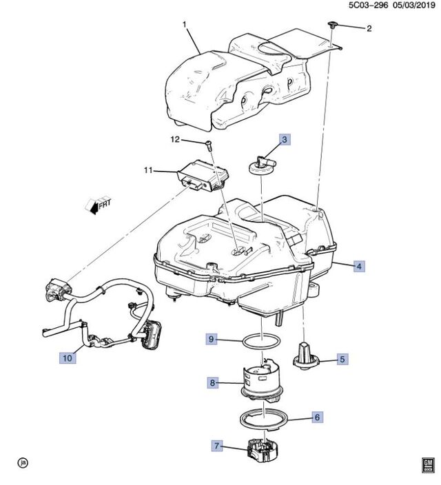 GM Parts | (87821864) - Reservoir | GM Parts Store