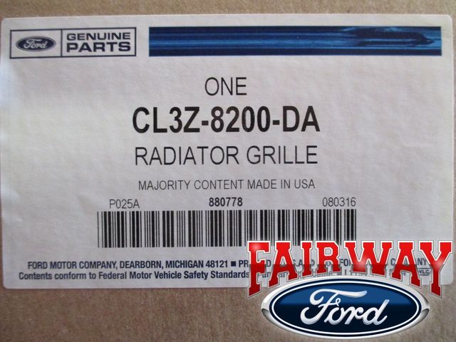 CL3Z-8200-DA 10 thru 14 F150 Raptor OEM Genuine Ford Grille Grill ...