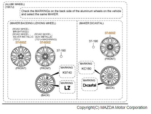 9965-71-7090 - Wheel, Alloy | Mazda Parts Factor
