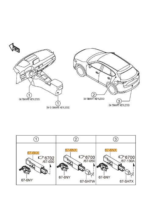 KD47-67-6NXA - Keyless Entry Antenna - 2013-2020 Mazda | Mazda Parts Factor
