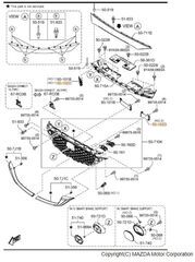 KSD4-50-102B - 2022-2024 Mazda CX-5 - Bumper Cover Cap | Mazda Parts Factor