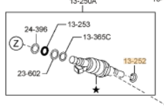 L3K9-13-252 - Fuel Injector Seal | Mazda Parts Factor