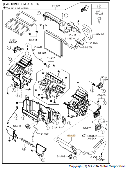KD45-61-A10A - Heater Unit Core - 2013-2020 Mazda CX-5 | Mazda Parts Factor