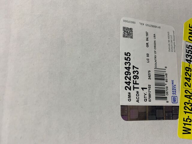 24294355 - Automatic Transmission Fluid Filter Kit with Seal 2019-2025 ...