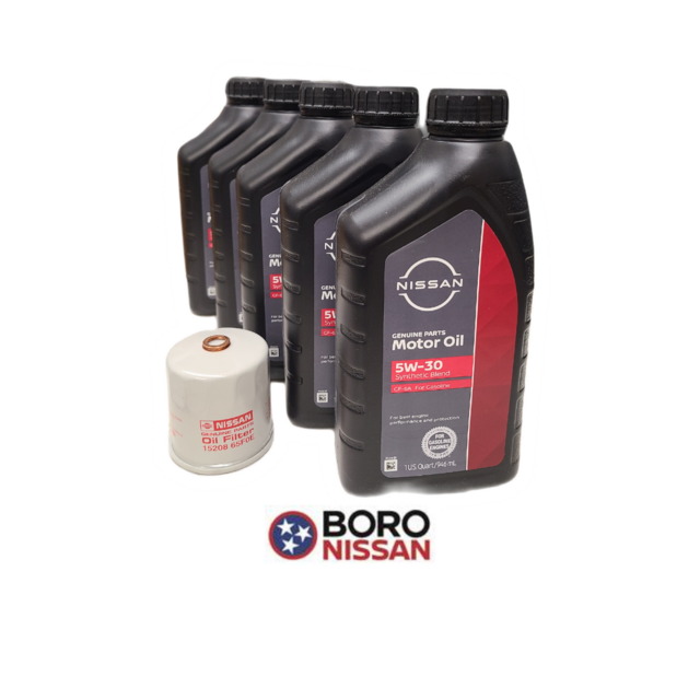 Genuine Nissan 5W-30 Oil Change Kit 15208-65F0E 5W30OILCHANGE | Boro Nissan Parts