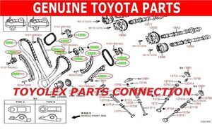 13506-0S010-KIT - TOYOTA OEM 13506-0S010 TIMING CHAIN KIT | toyolexparts
