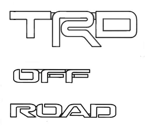 TRD OFF ROAD Badge Black PT413-0C230-02 | Sparks Parts