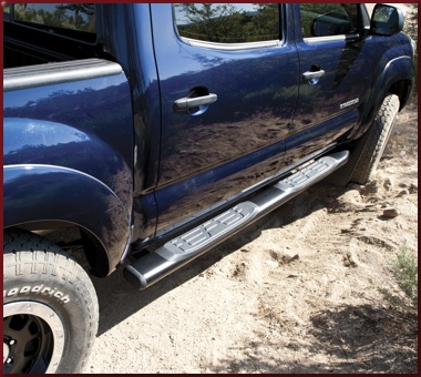 Tube Step Tacoma Access Cab - Black | Sparks Parts