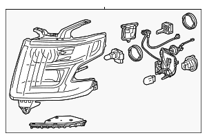 2018-2020 Chevrolet (Replaces 84582607) Driver Side Headlamp Kit ...