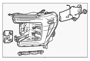 2021-2024 GMC Yukon (Replaces 85609438) Driver Side Headlamp 86546577 ...