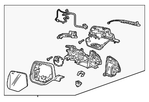 2022-2024 Chevrolet (Replaces 85533222) Driver Side Door Mirror without ...