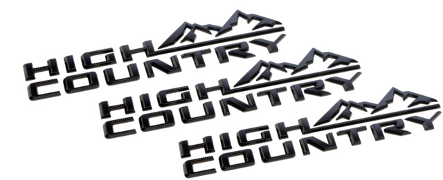 2021-2026 Chevrolet Silverado High Country Emblems - Black 86539808 GM ...