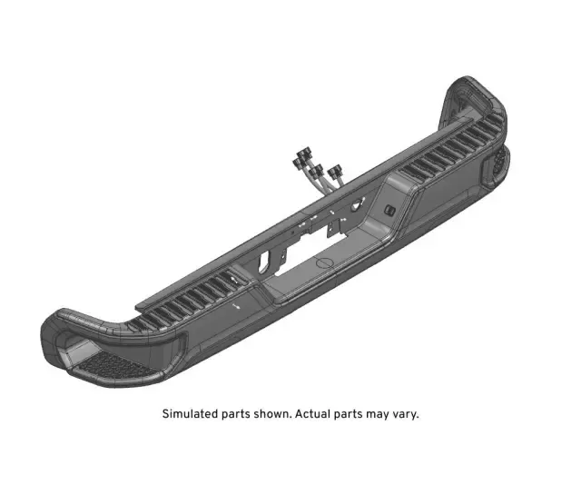 (Replaces 23388705 and 84975439) Bright Chrome Rear Bumper Impact Bar ...