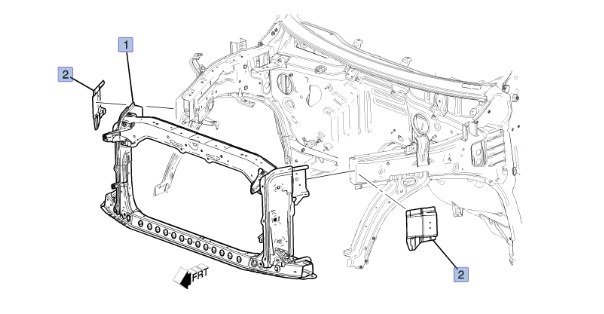 85544204 - Radiator Support - 2019-2025 GM | Buy GM Parts