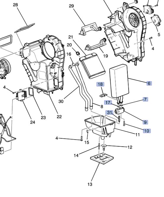 2007-2025 GM Evaporator Core 84802280 | OEM GM Parts