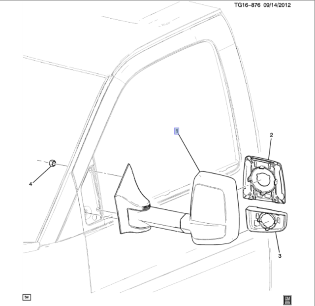 Mirror 87862203 | OEM GM Parts