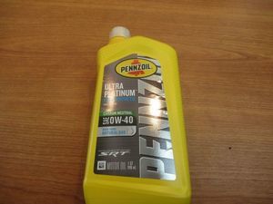 OEM Mopar 7 Quarts Pennzoil 0W-40 Full Synthetic Oil & High Performance ...