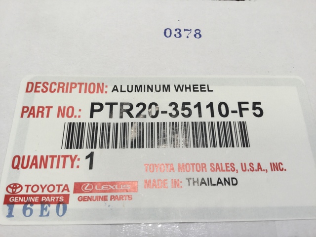 Genuine Toyota 17" Bronze TRD PRO Wheel Set w/ Black Lug Nuts Set ...