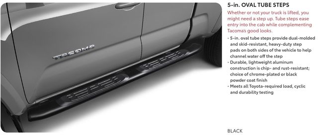 PT767-35112 - Genuine Toyota 2011 & Newer Tacoma Double Cab Black 5 ...