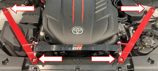PTR03-21231 - Genuine Toyota GR Supra Front Strut Tie Brace Elmhurst ...
