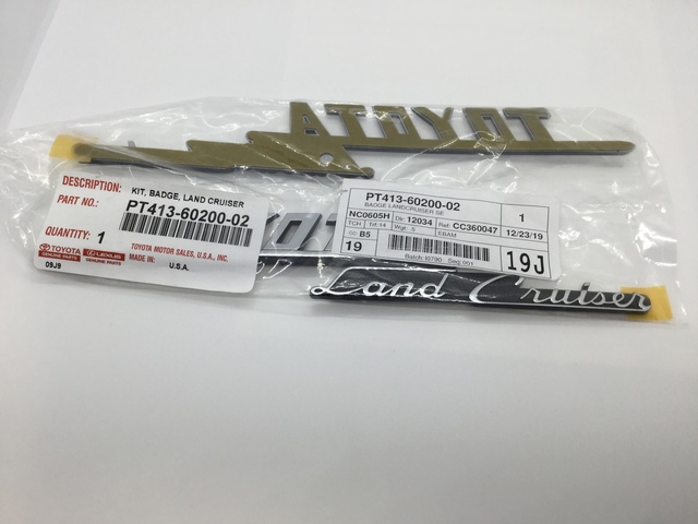 PT413-60200-02 - Genuine Toyota Land Cruiser Heritage Edition Rear ...