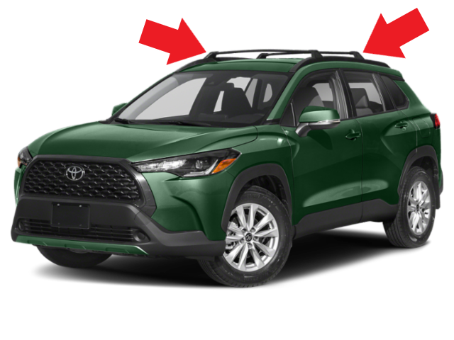 PT767-16220 - Genuine Toyota Corolla Cross Roof Rack Cross Bars 2022 ...