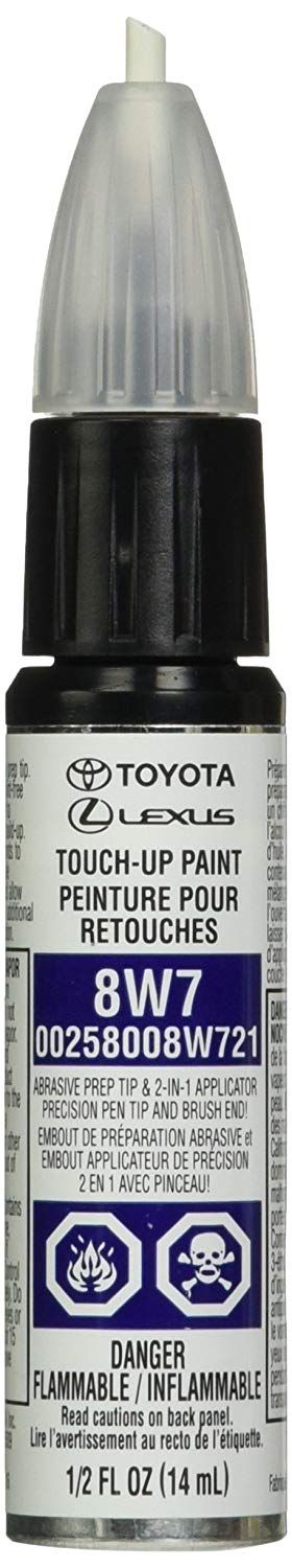 Genuine Toyota Touch-Up Paint 8W7 Blue Crush Metallic .5 oz 00258-008W7 ...