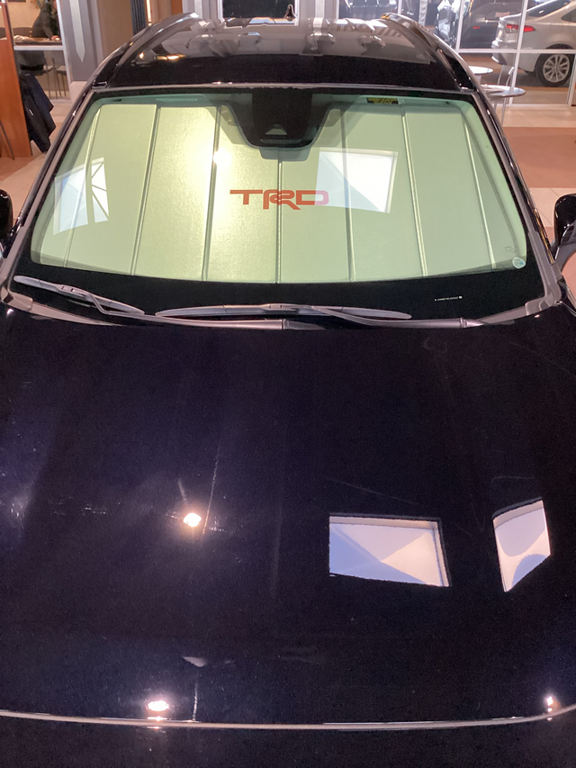 PTQ24-42230 - Genuine Toyota 2021 + Rav4 TRD Windshield Sun Shade ...