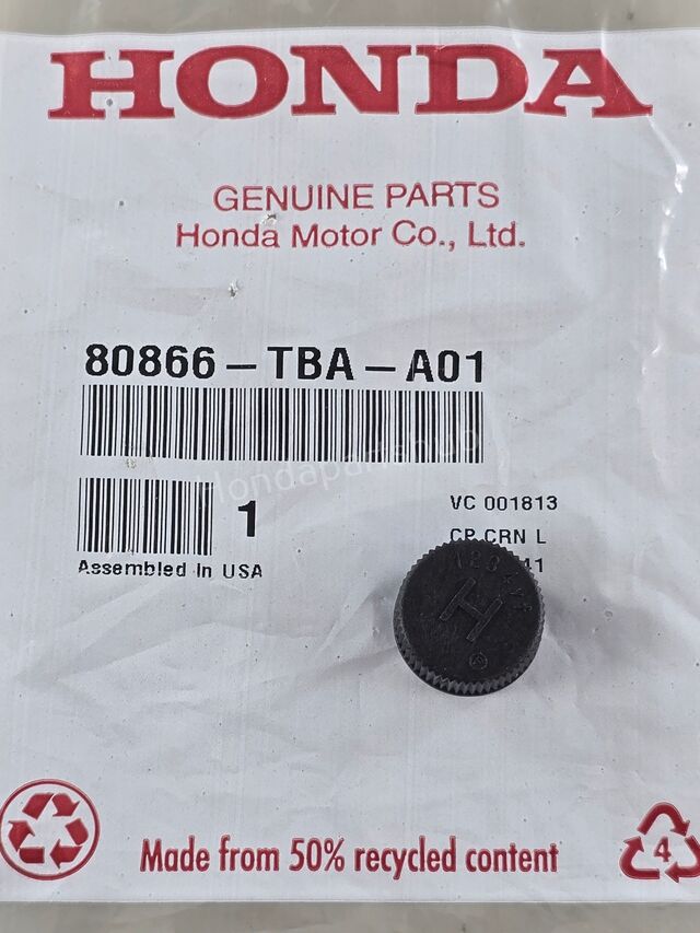 Honda A/C High Side line 1234yf Valve Cap, (H) 80866-TBA-A01 | Honda ...