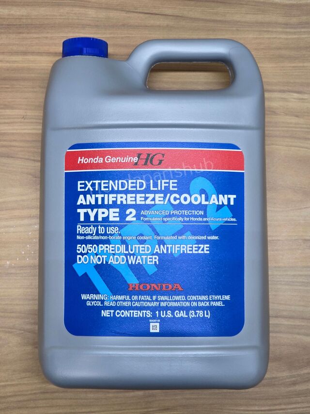 HONDA Coolant Type 2 (Blue) 1 U.S. Gal (3.78L) 50/50 Mix OL999-9011 ...