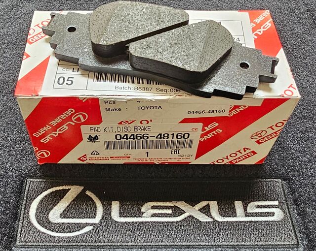 04466-48160 - Rear Pads - 2016-2021 Lexus | My L Parts