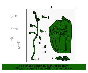 85618752 - Rear Passenger Side Stop Lamp Chevrolet Parts Direct