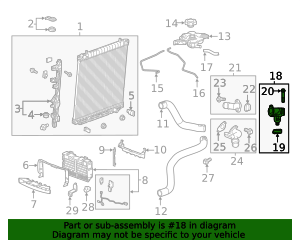 12741007 - Engine Coolant Thermostat and Housing Assembly 2016-2026 GM ...